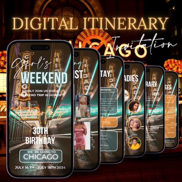 Chicago Invitation - Etsy