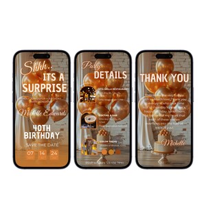 Surprise Party Birthday Invitation, Digital Shhh Its a Surprise ...