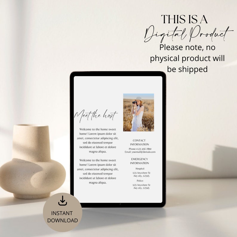 Airbnb Welcome Book Templates | Guest Books Airbnb | Airbnb House Guide ...