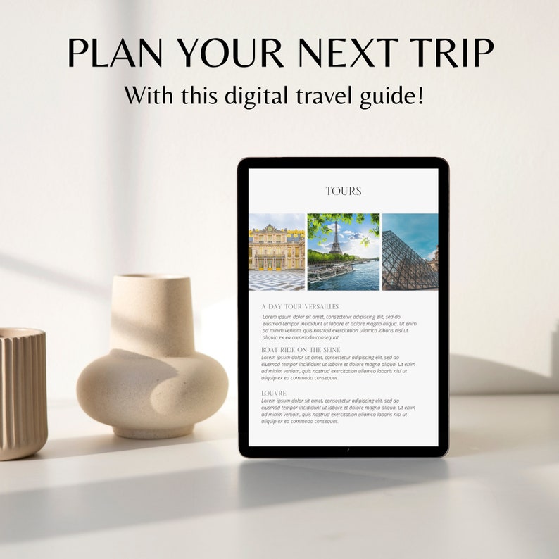 Travel Itinerary Template | Printable Travel Guide | Travel Agent ...