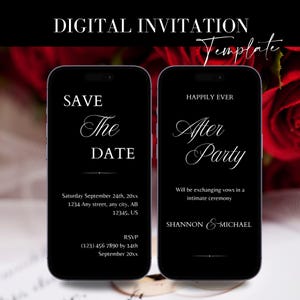 Wedding After Party Invitation, Reception Party Invitation, Happily ...