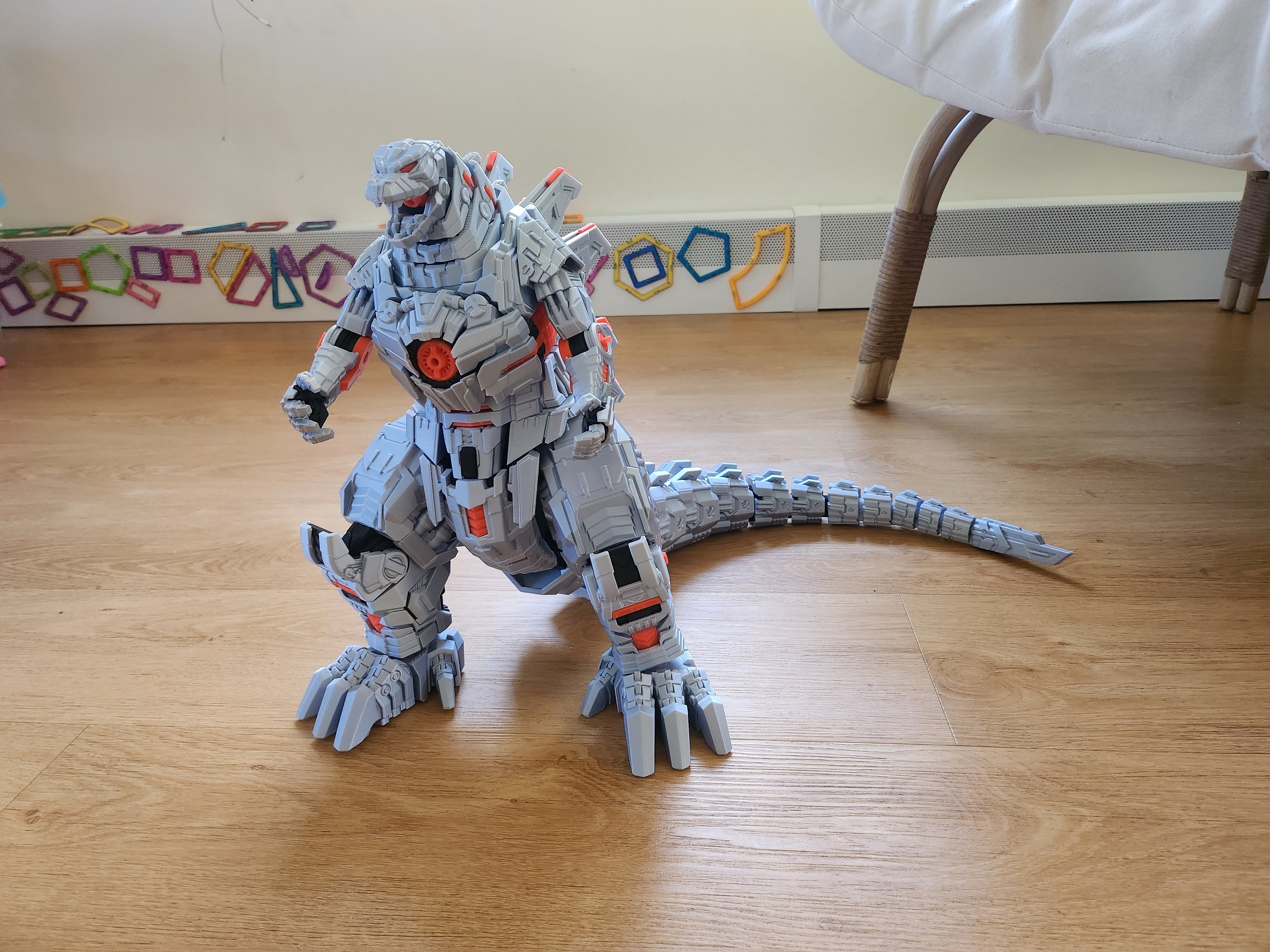 Mechagodzilla Articulated 3D Printed - Etsy