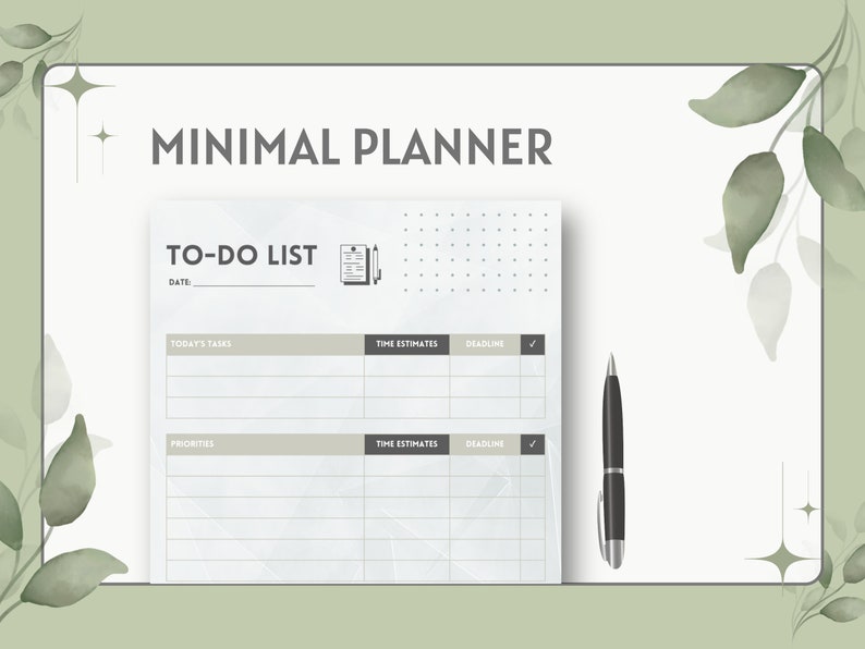 Printable Academic to Do List Template | Personalized School Planner ...