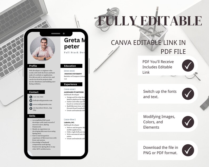 Web Developer CV Resume || Job Application Resume || Ats-friendly ...