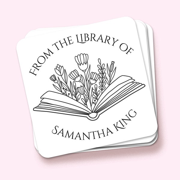 From the Library of Stickers - Etsy