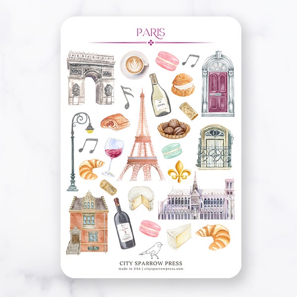 Paris Sticker - Etsy
