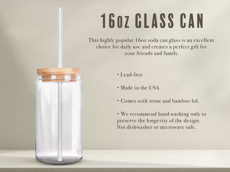 Glass Coffee Cup, Glass Sipper Cup, Iced Coffee Cup, With Lid and Straw ...