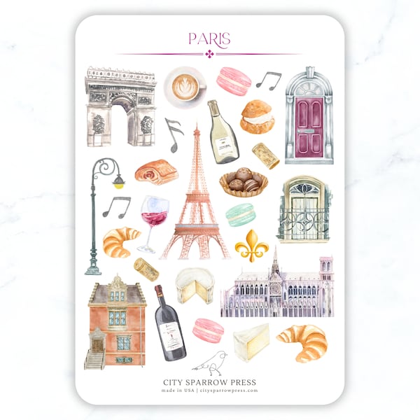 Paris Sticker - Etsy