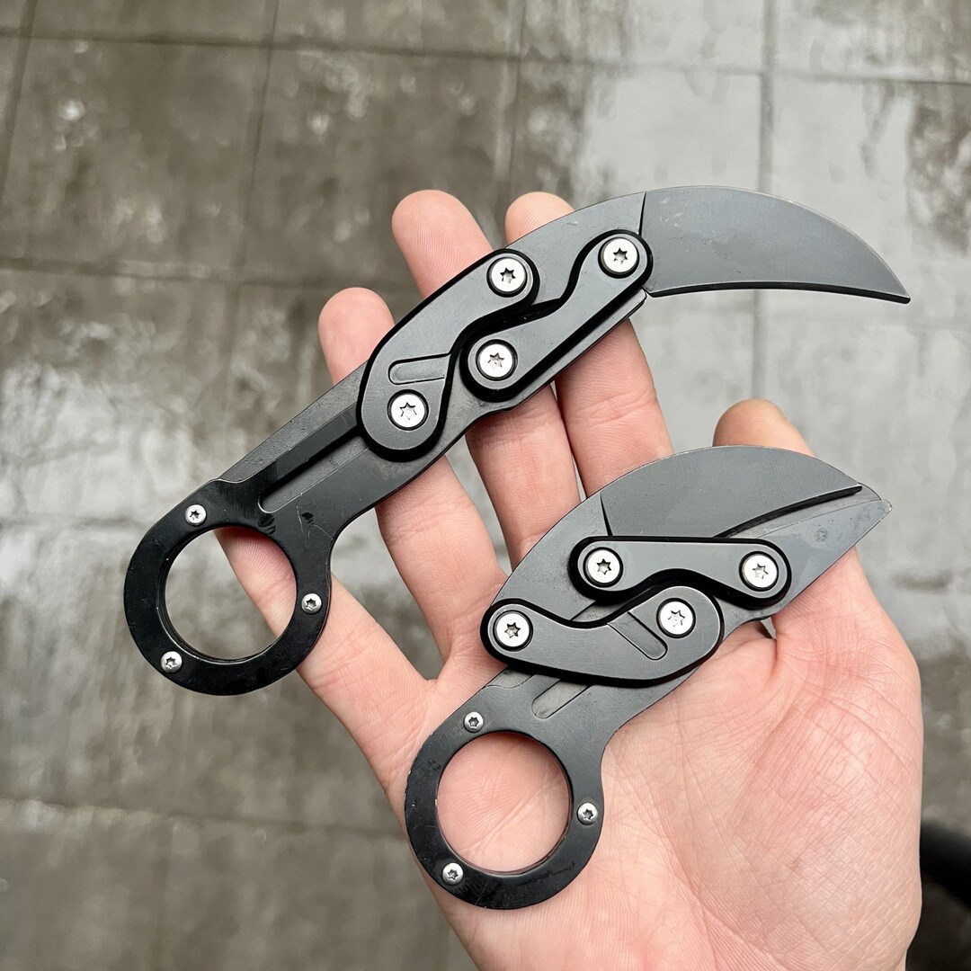Friction Karambit Folding Knife, Ring Knife, Claw Knife, Tactical ...