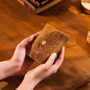Small Leather Notepad, Personalized Mini Leather Notebook, Daily ...