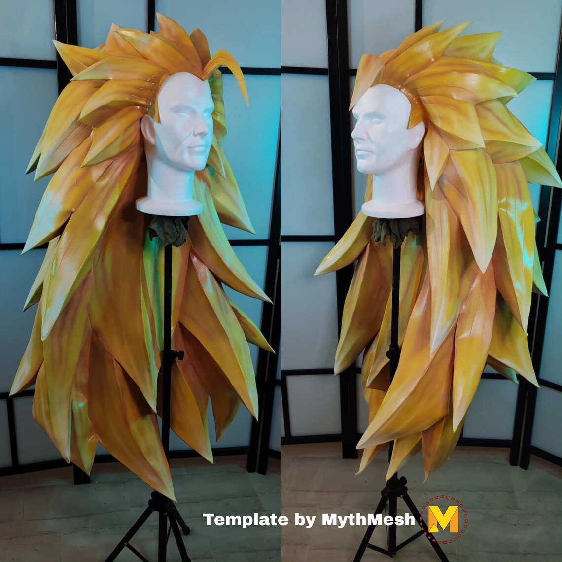 Dragon Ball Z Goku Ssj3 Wig Foam Wig - Etsy