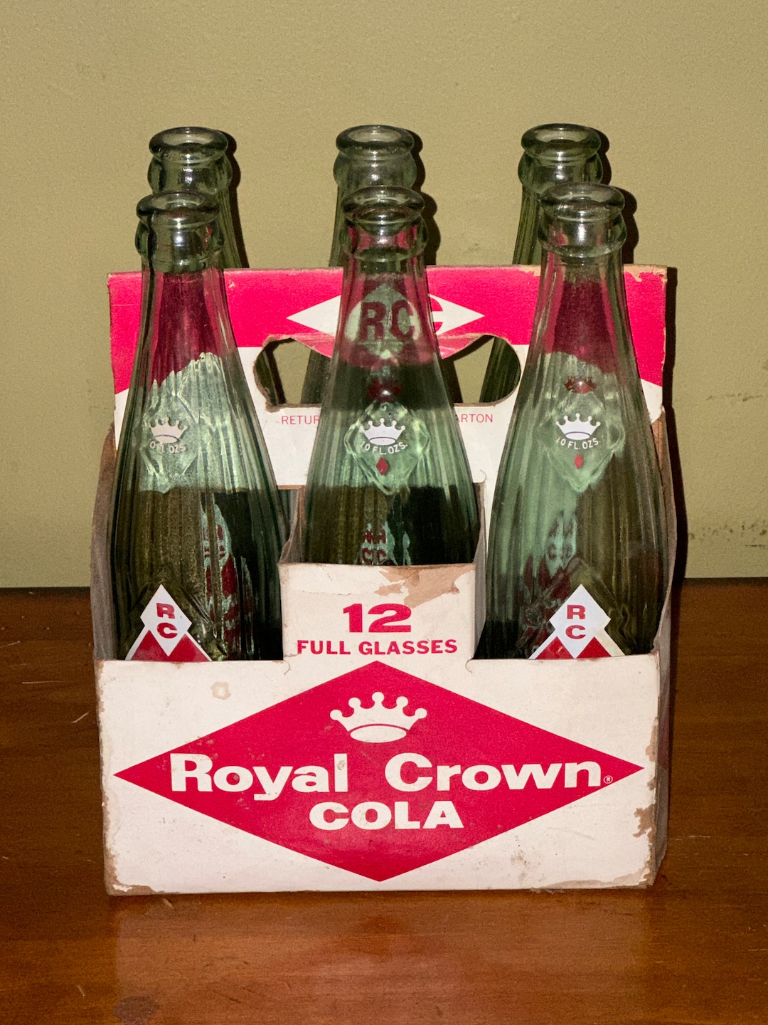 Antique 1950s RC Bottle Complete 6 Pack - Etsy