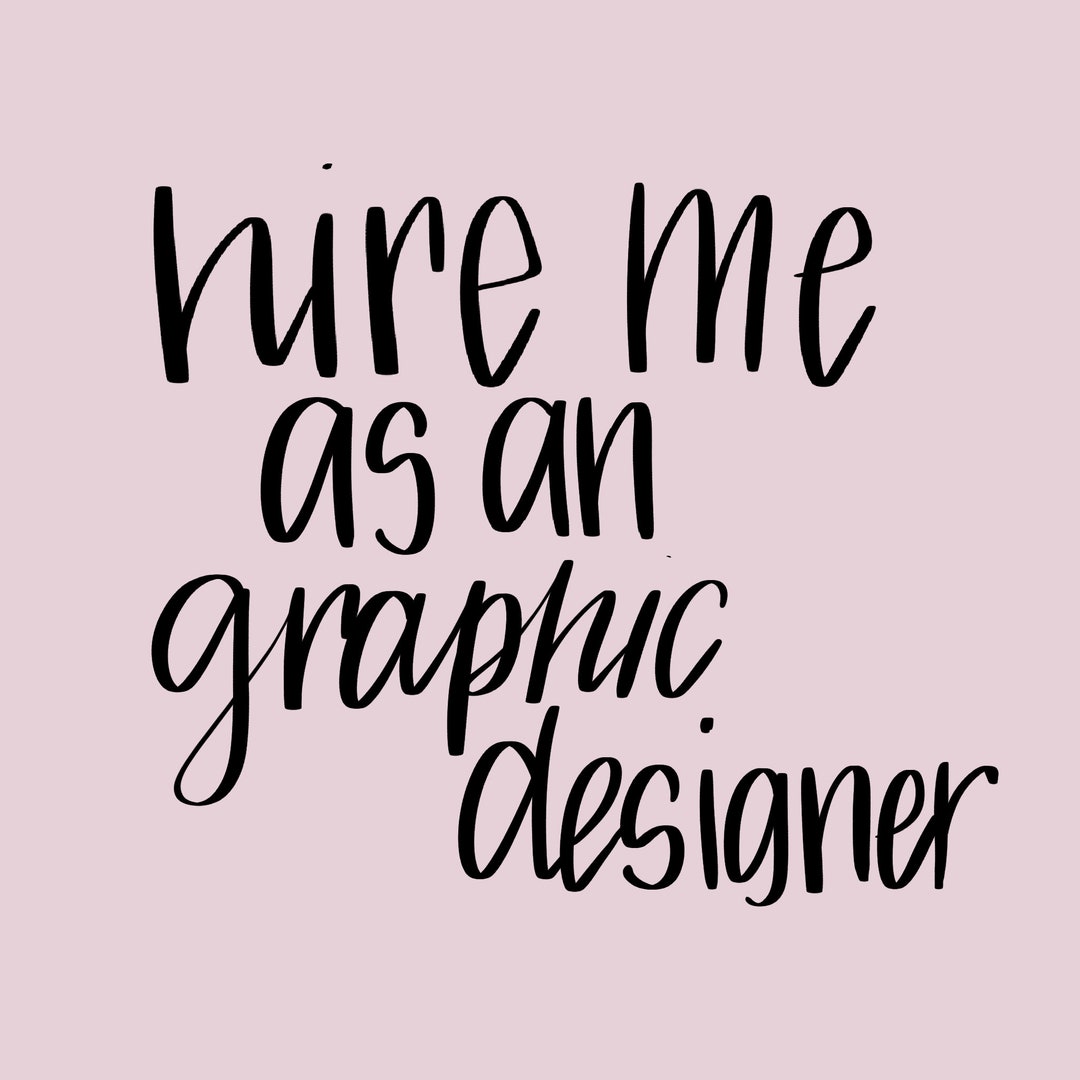 Hire Me as a Graphic Designer logopostswebsiteproducts - Etsy