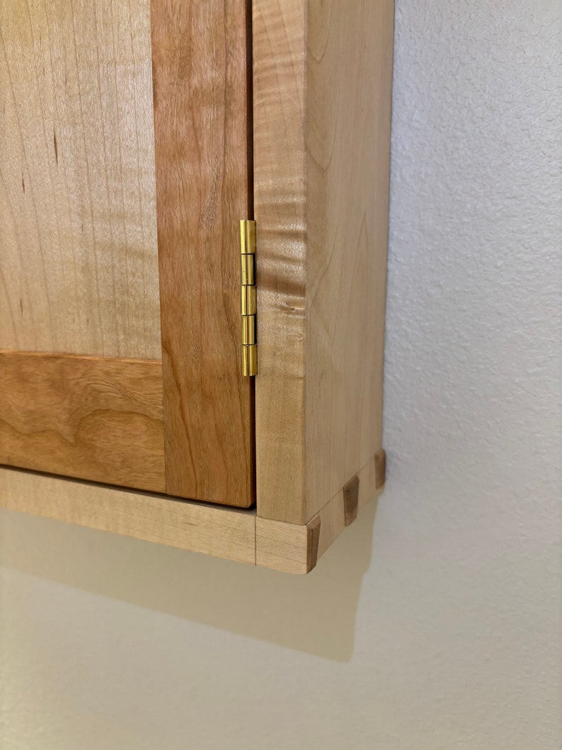 Handmade Medicine Cabinet / Solid Wood Hanging Cabinet / Handcut ...