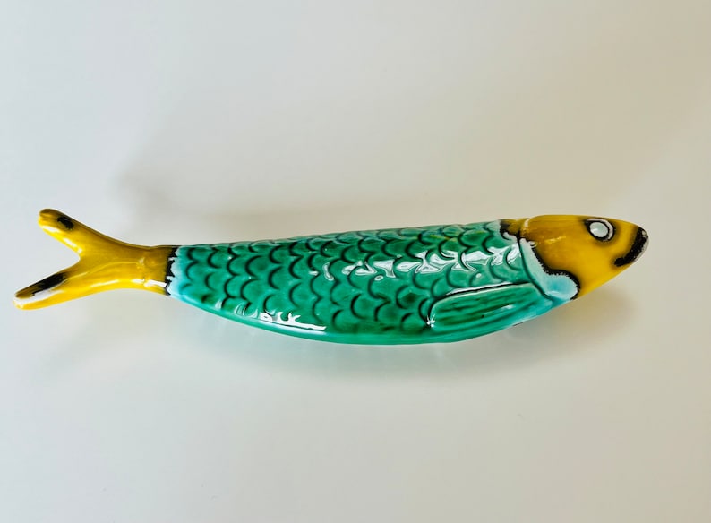 Portuguese Ceramic Sardine, Glazed Fish Wall Decor - Etsy