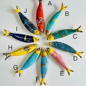 Portuguese Ceramic Sardine, Glazed Fish Wall Decor - Etsy
