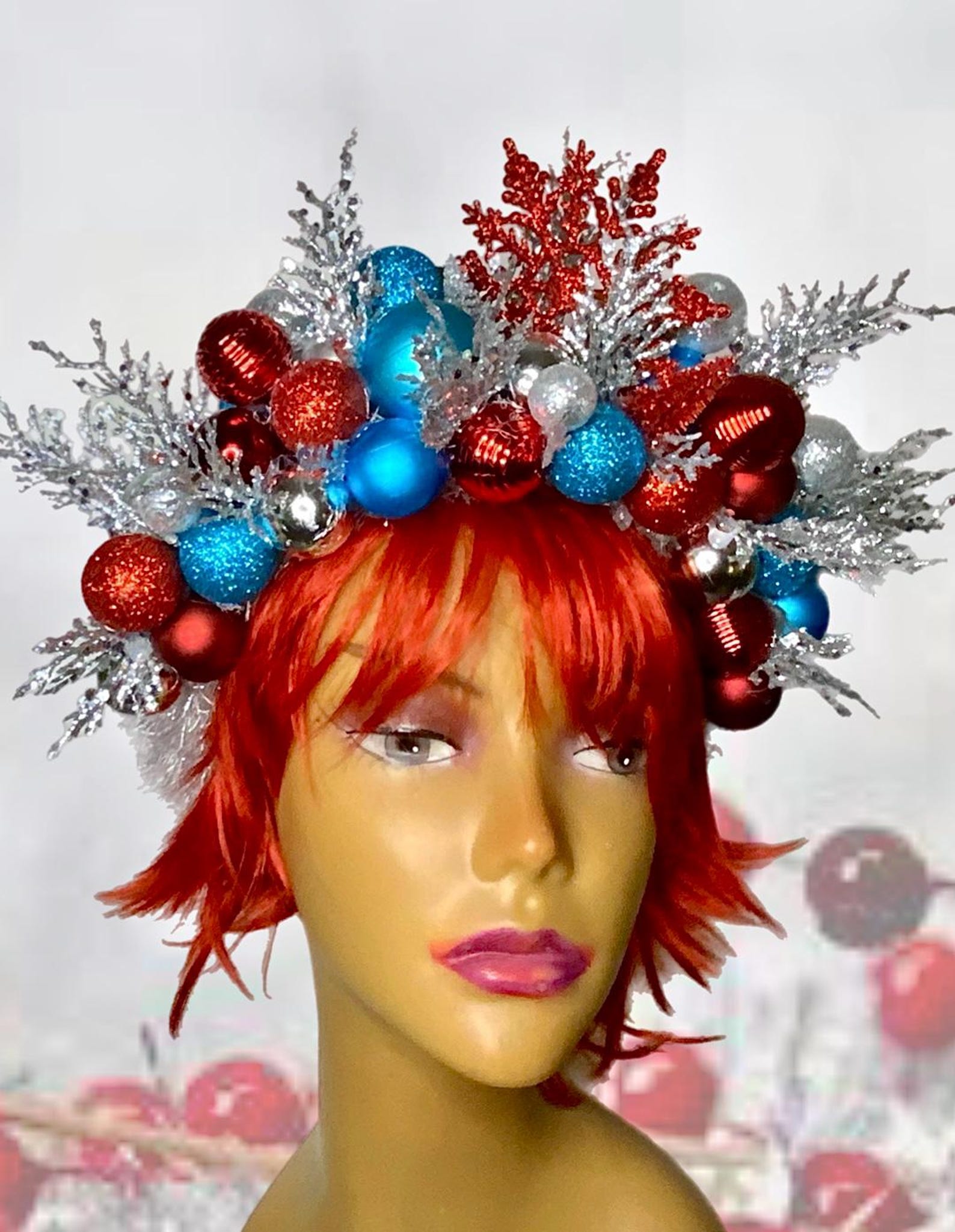 Christmas Crown Holiday Party Headband Christmas Party Crown Holiday ...