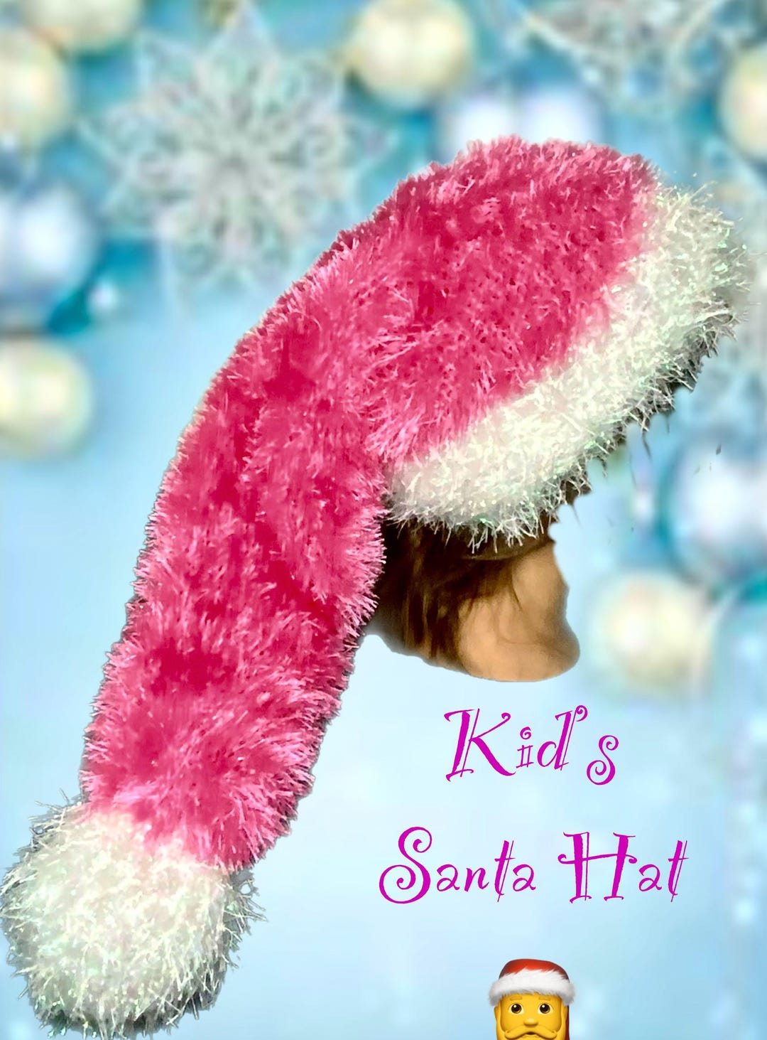 Kids Santa’s Hat Handknitted Santa’s Hat for Kids 2-6 Years OLD KIDS ...