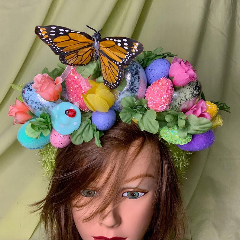 Easter Egg Crown: Colorful Raster Party Headband - Etsy