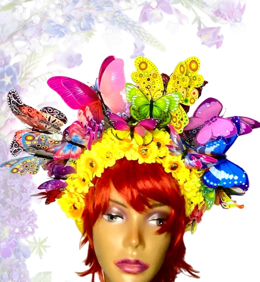 Butterflies Tiara Butterfly Party Headband Butterflies Headband ...