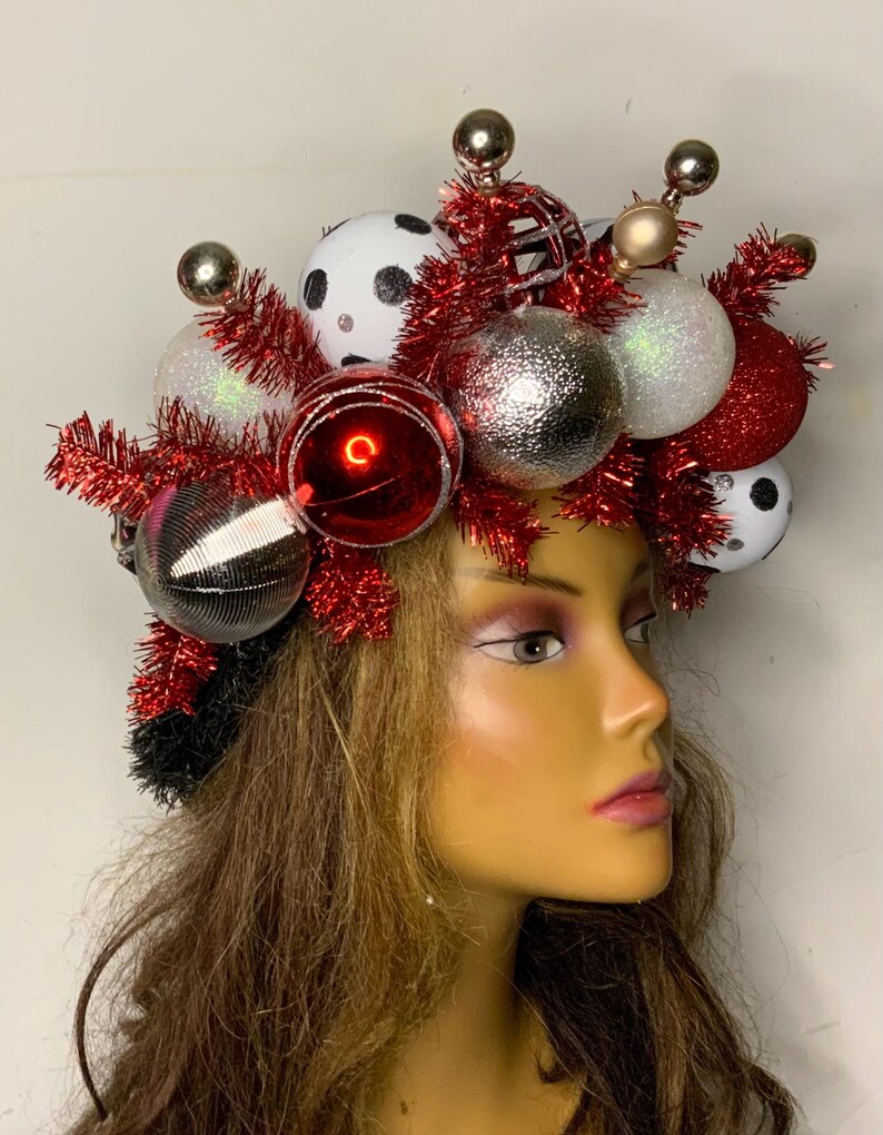 Holiday Party Crown Red Christmas Theme Party Headband - Etsy