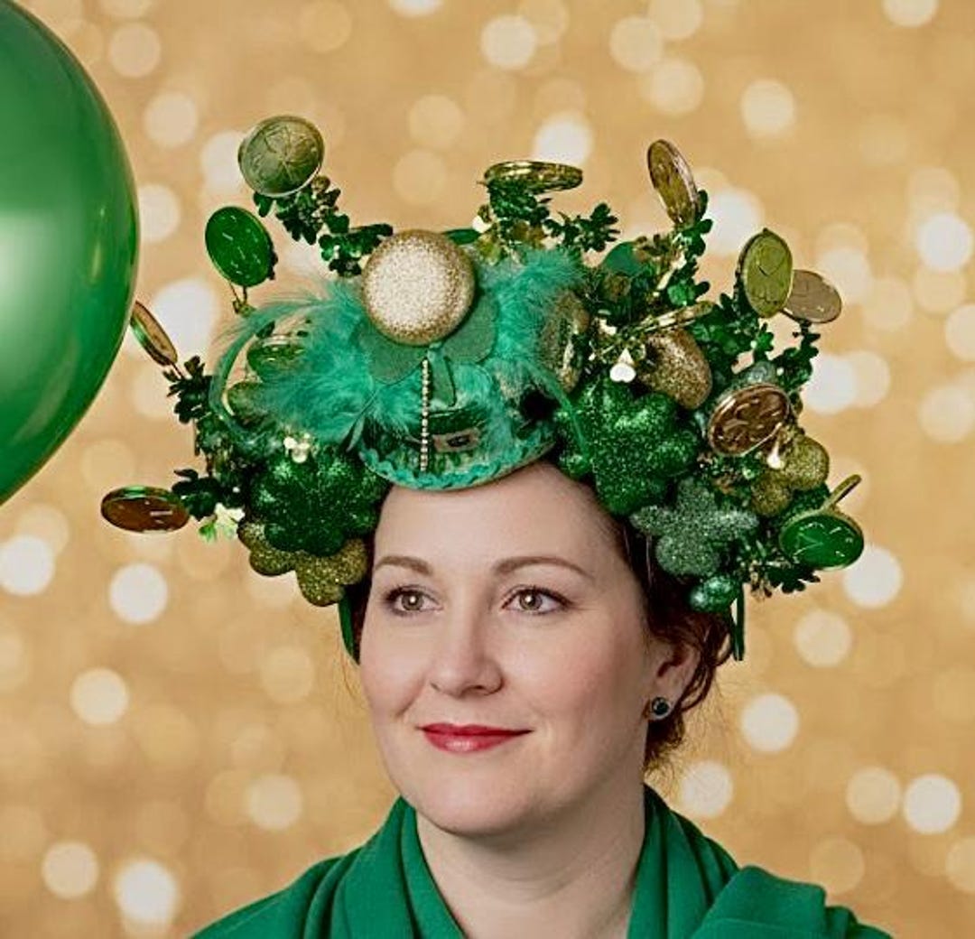 St Patrick's Day Crown: Green Clover Headband. Saint Patrick’s Parade ...