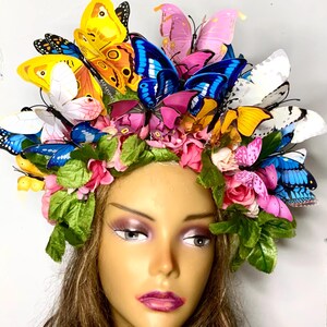Butterflies Tiara Butterfly Party Headband Butterflies Headband ...