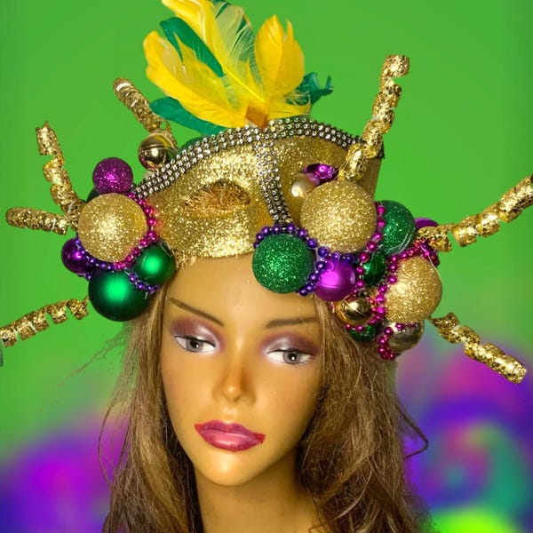 Mardi Gras Headband - Etsy