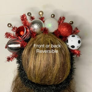 Holiday Party Crown Red Christmas Theme Party Headband - Etsy