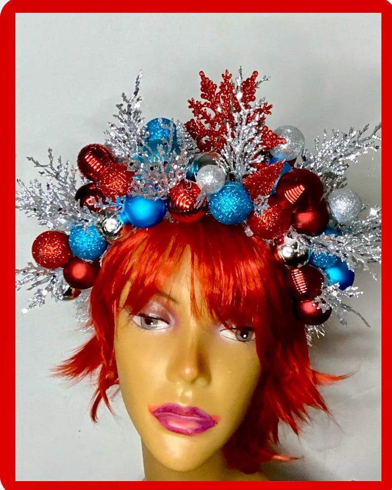 Christmas Crown Holiday Party Headband Christmas Party Crown Holiday ...