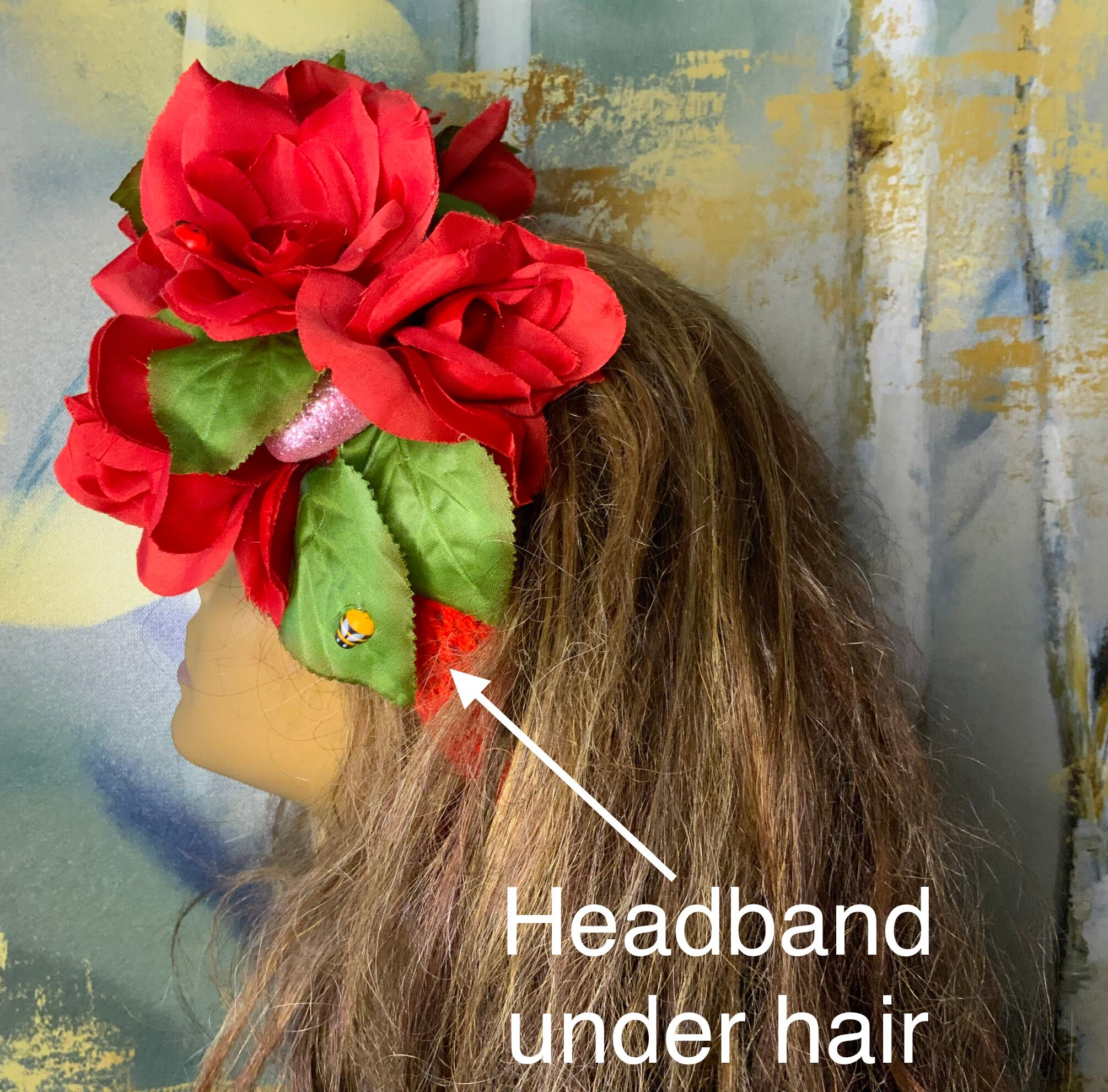 Valentine’s Day Party Crown Red Hearts Headband Valentine’s Day Crown ...