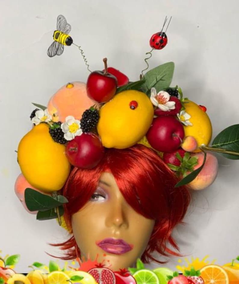 Fruit & Berries Party Headband, Whimsical Costume Headdress - Etsy