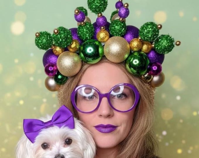 Mardi Gras Crown Mardi Gras Party Headband Handmade Crown for Mardi ...