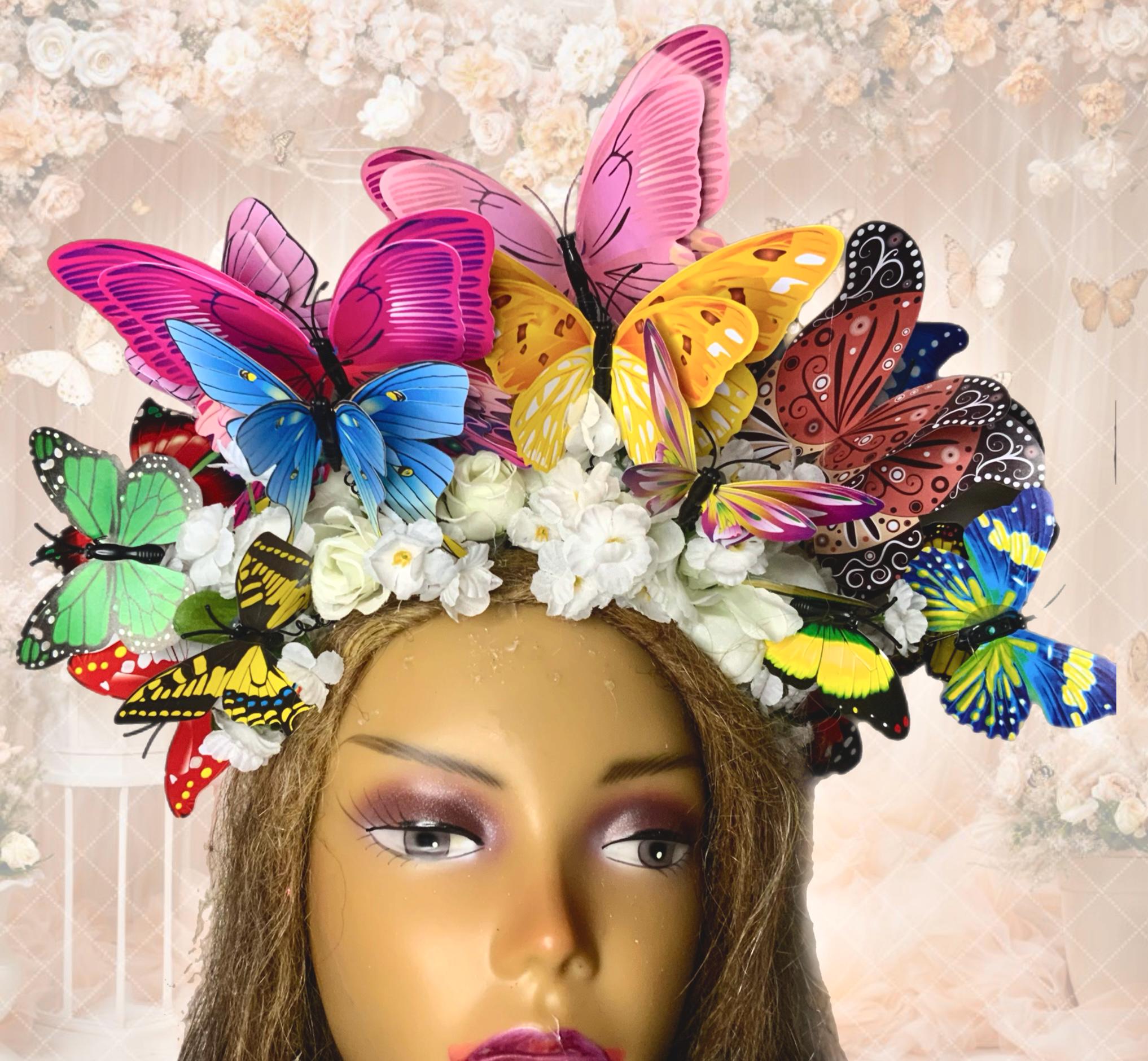 Butterflies Tiara Butterfly Party Headband Butterflies Headband ...