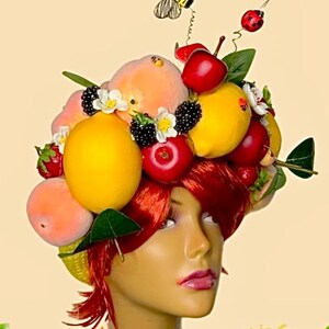 Fruit & Berries Party Headband, Whimsical Costume Headdress - Etsy