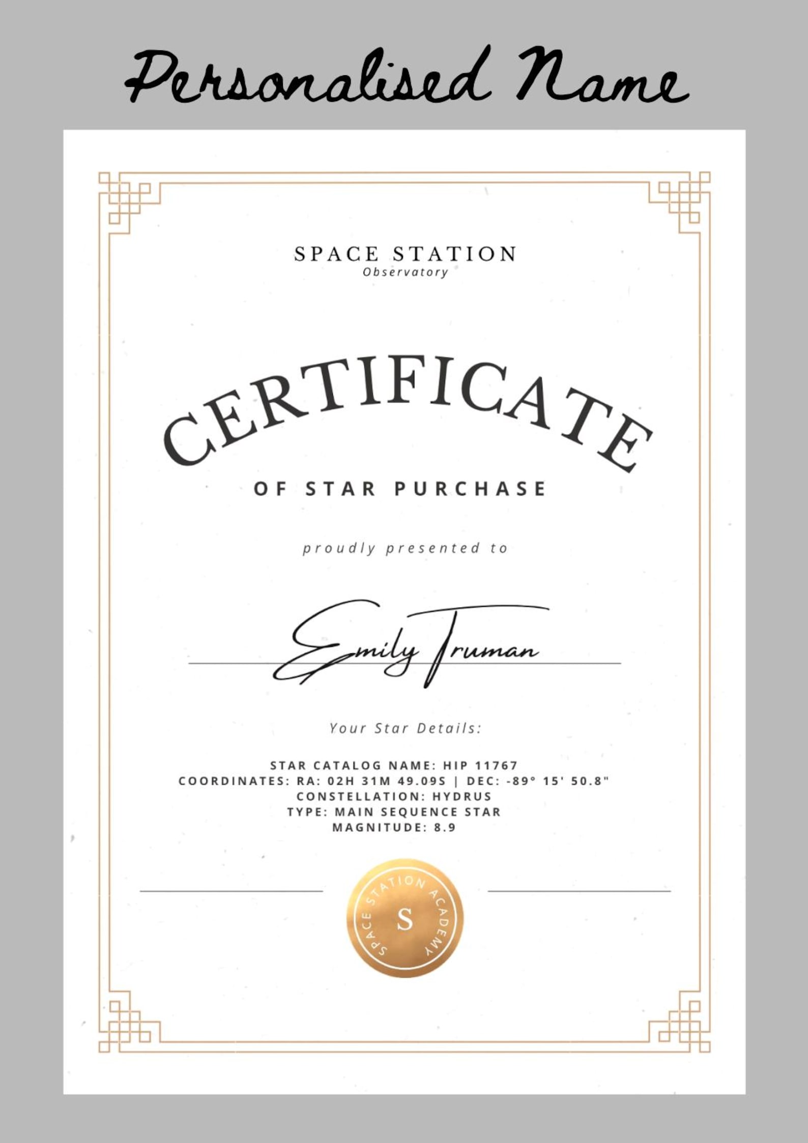 Purchase a Star | Custom Star Certificate | Name A Star | Buy A Star ...