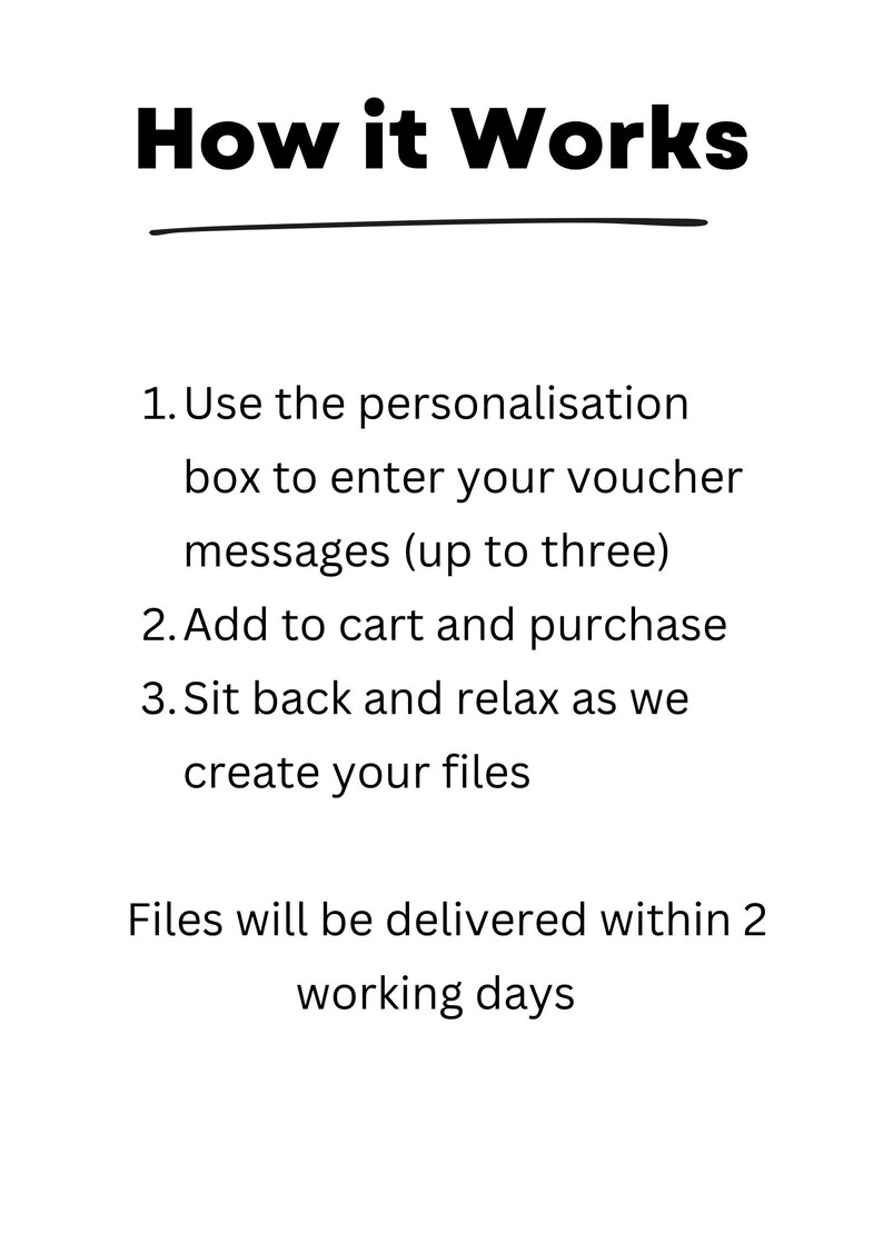 Personalised IOU Voucher - Digital Print at Home - Etsy
