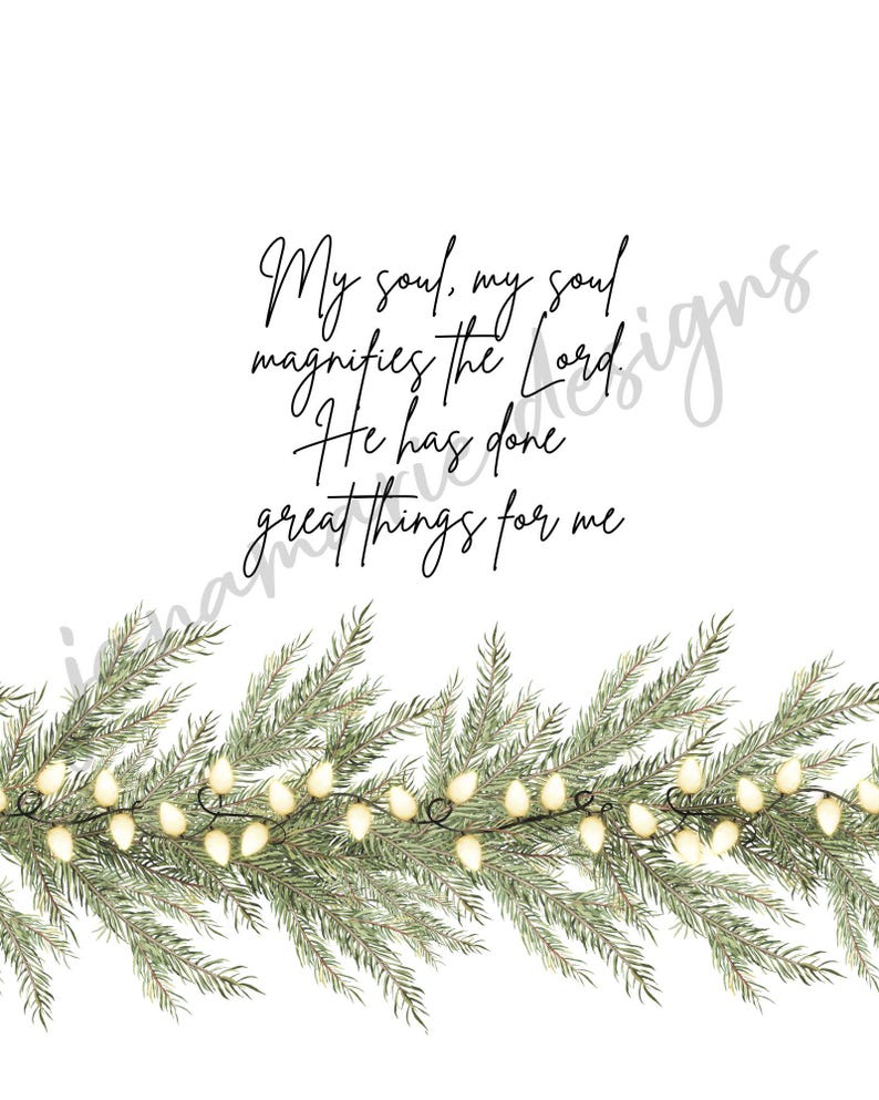 Mary's Magnificat Printables - Etsy