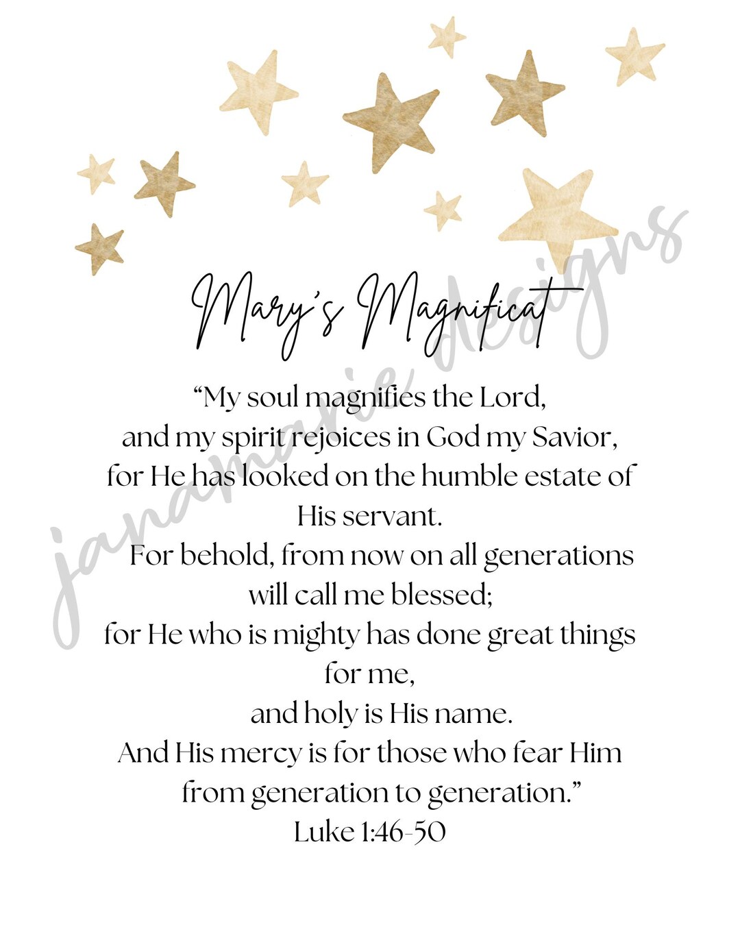 Mary's Magnificat Printables - Etsy