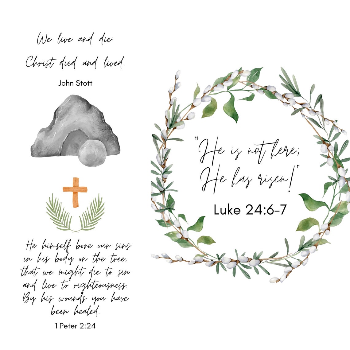 Christian Easter Printable Pack - Etsy