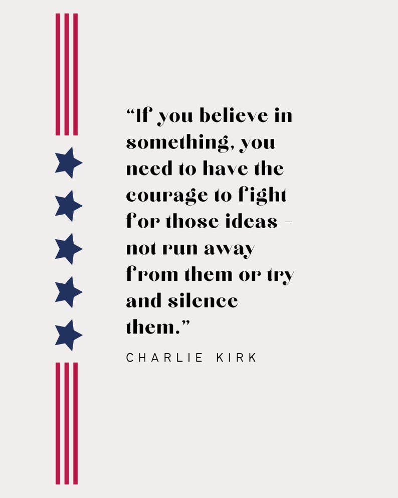 Charlie Kirk Quotes Printables - Etsy
