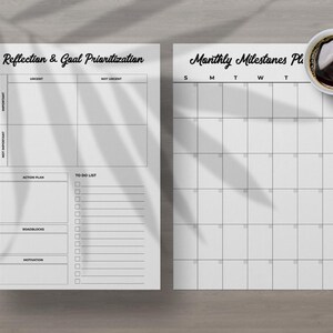 End of the Year, Bundle, Digital Planner Pages, Yearly Goals, New Year ...