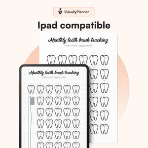 Doodle of the Day, Teeth Brushing Tracker, Habit Tracker, Draw Page ...
