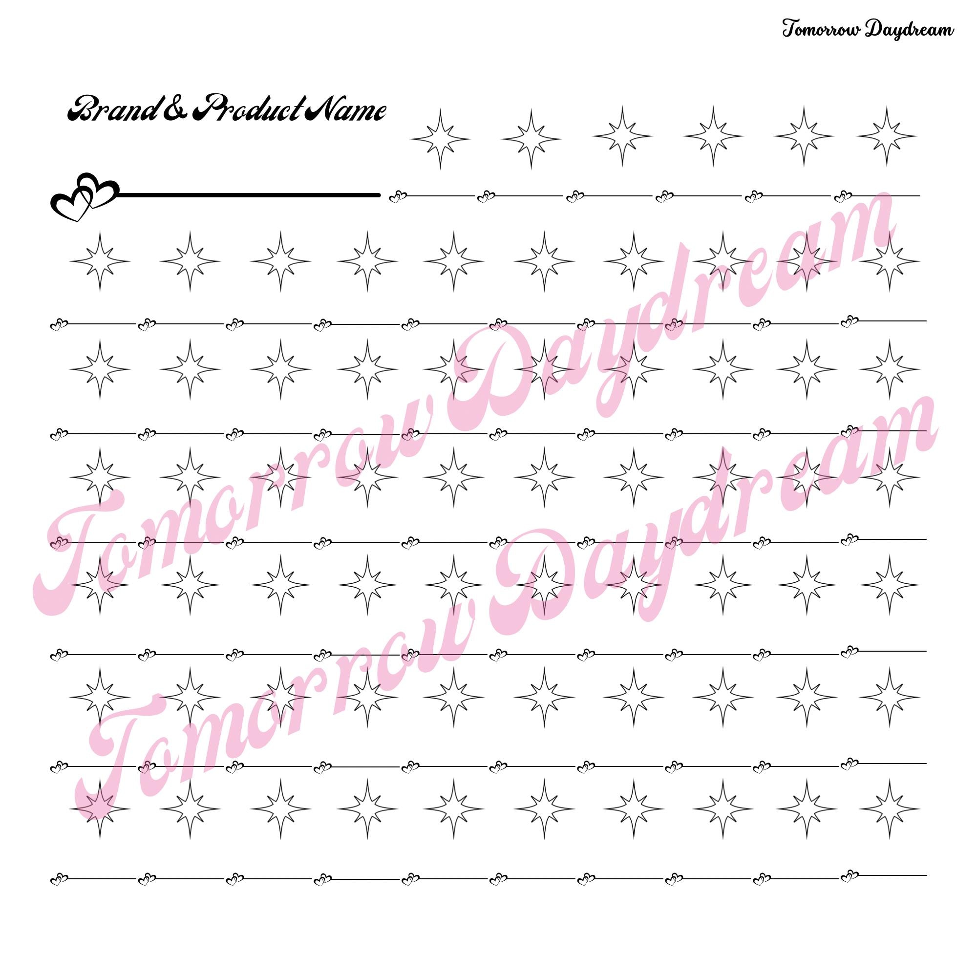 Printable Marker Color Swatch Sheet (PDF) - Etsy