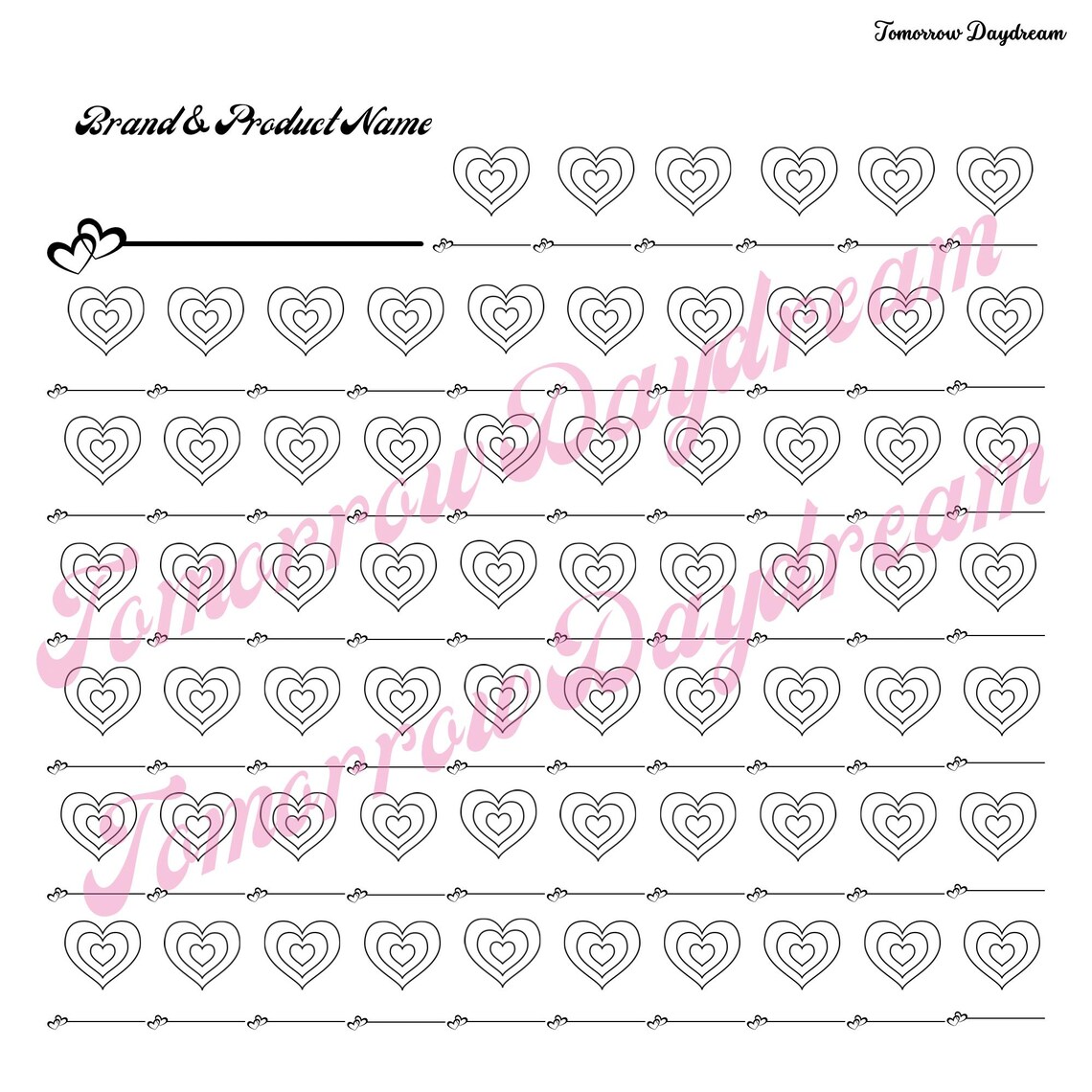 Printable Marker Color Swatch Sheet (PDF) - Etsy