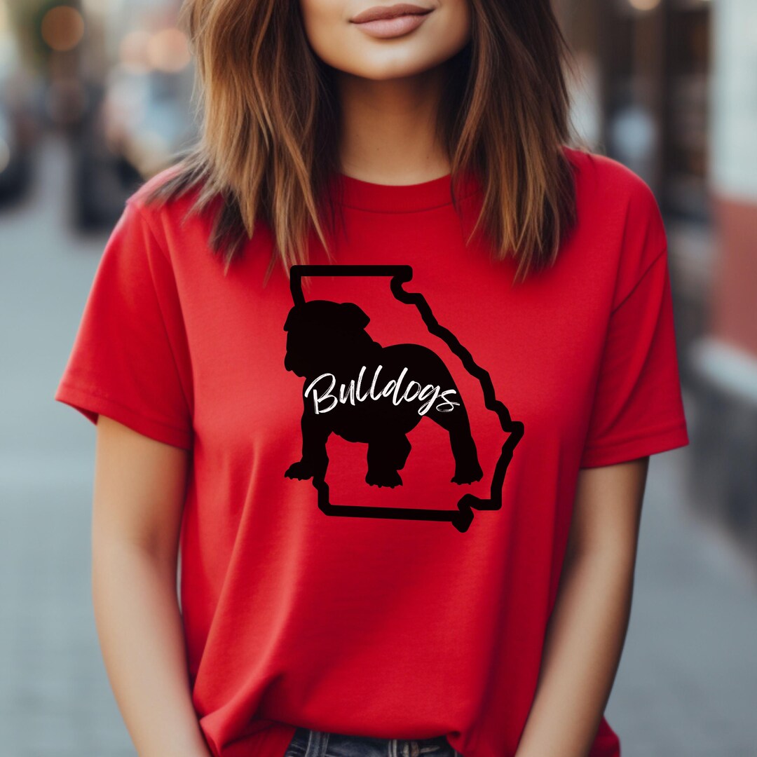Georgia Shirt,football Shirt,trendy Gameday Tshirt,bulldog T-shirt ...