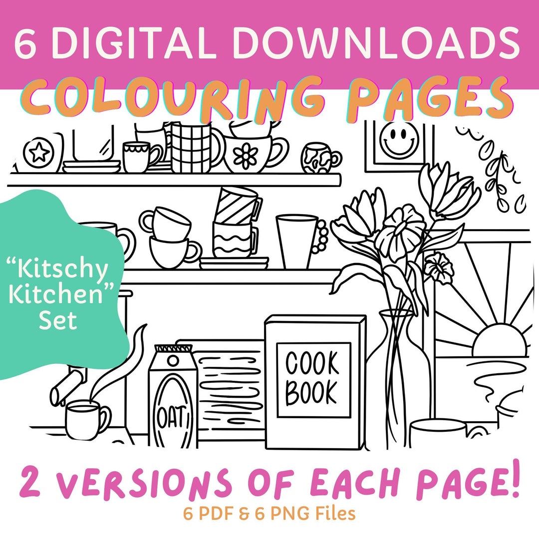 Cozy Colouring Page for All Ages | Colouring Page Printable Download ...