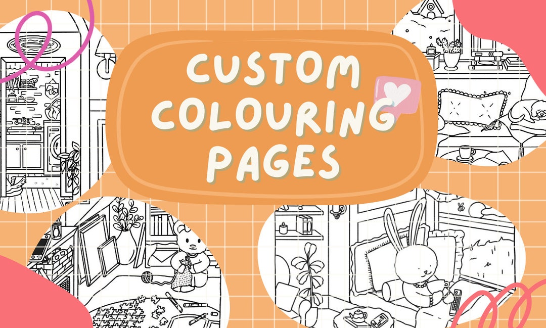 Custom Colouring Page | Make Your Own Colouring Book | Line Drawing ...