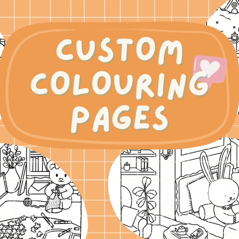 Custom Coloring Book - Etsy