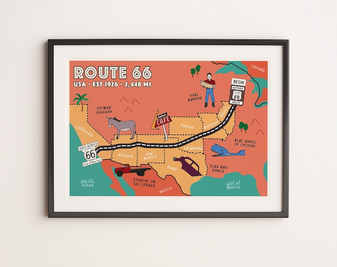 Route 66 Road Trip BUCKET LISTS / Vacation Planner / Holiday Activities ...